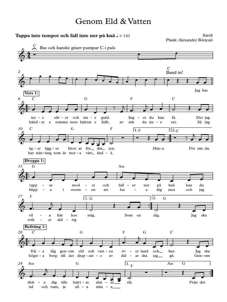 Genom Eld & Vatten | PDF