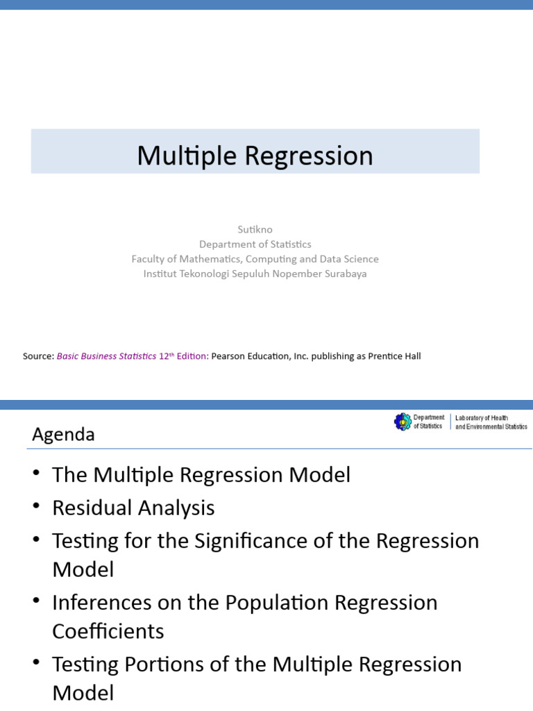 Materi 3 - Multiple Regression-Fixed | PDF | Coefficient Of ...