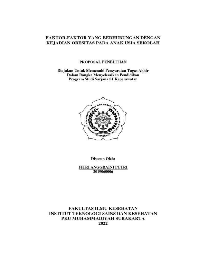 PROPOSAL FITRI ANGGRAINI PUTRI - Fitri Anggraini Putri | PDF PROPOSAL FITRI ANGGRAINI PUTRI - Fitri Anggraini Putri | PDF