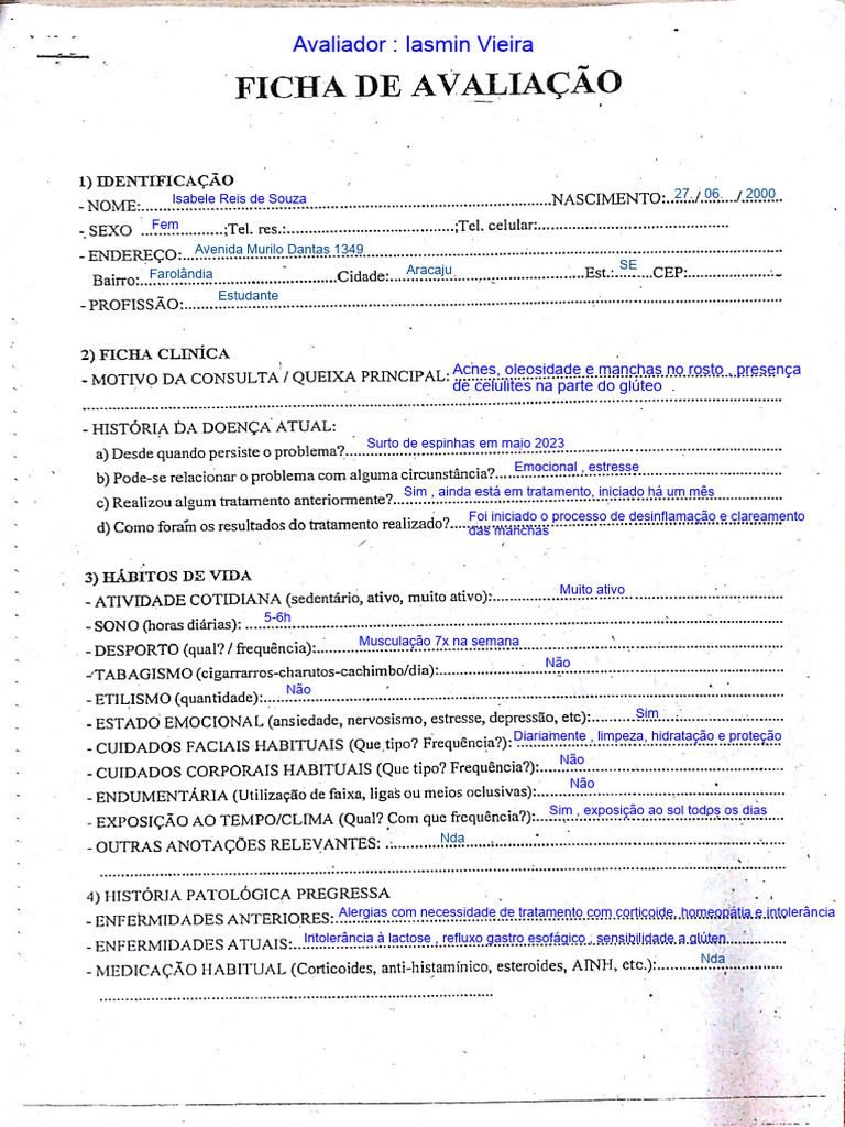 Ficha de Avaliação 2 | PDF