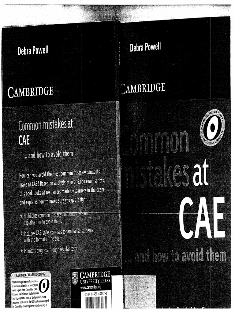 Common Mistakes at CAE | PDF