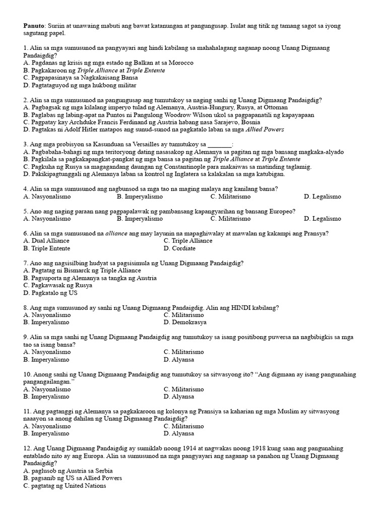 AP 8 QUARTER 4 | PDF