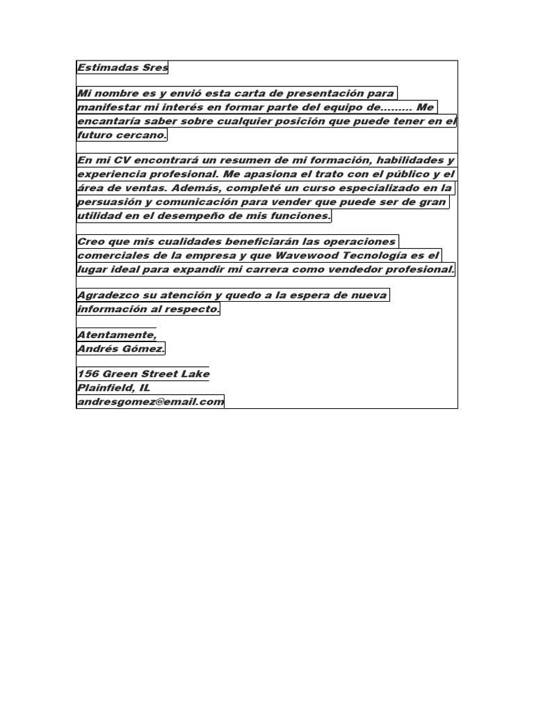 Estimadas Sres | PDF