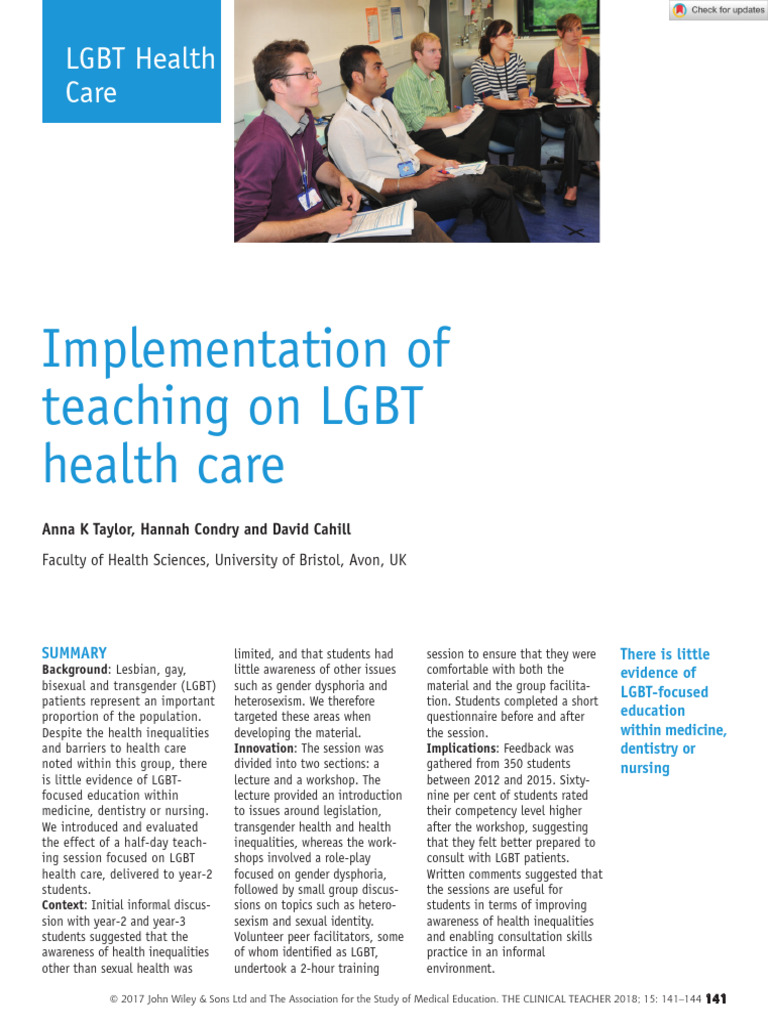 The Clinical Teacher - 2017 - Taylor - Implementation of Teaching On ...