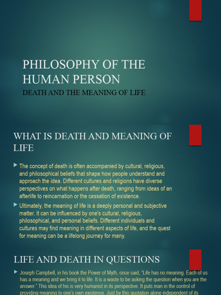 Philosophy of The Human Person | PDF