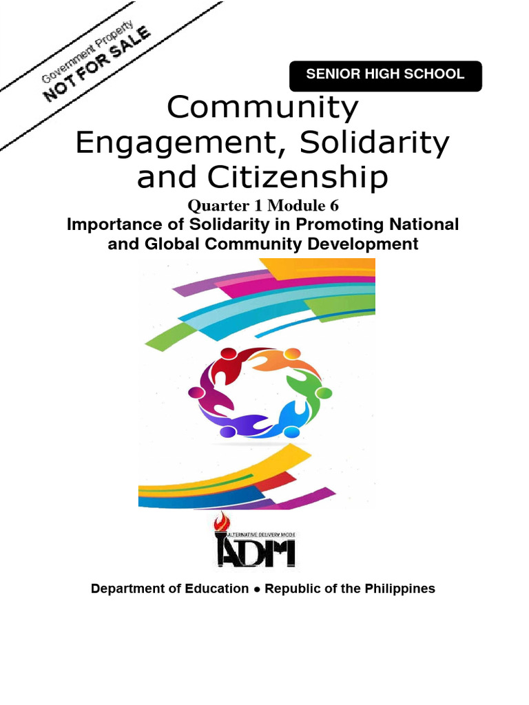 CESC12 Q1 Mod6 Importance of Solidarity in Promoting National and GCD ...