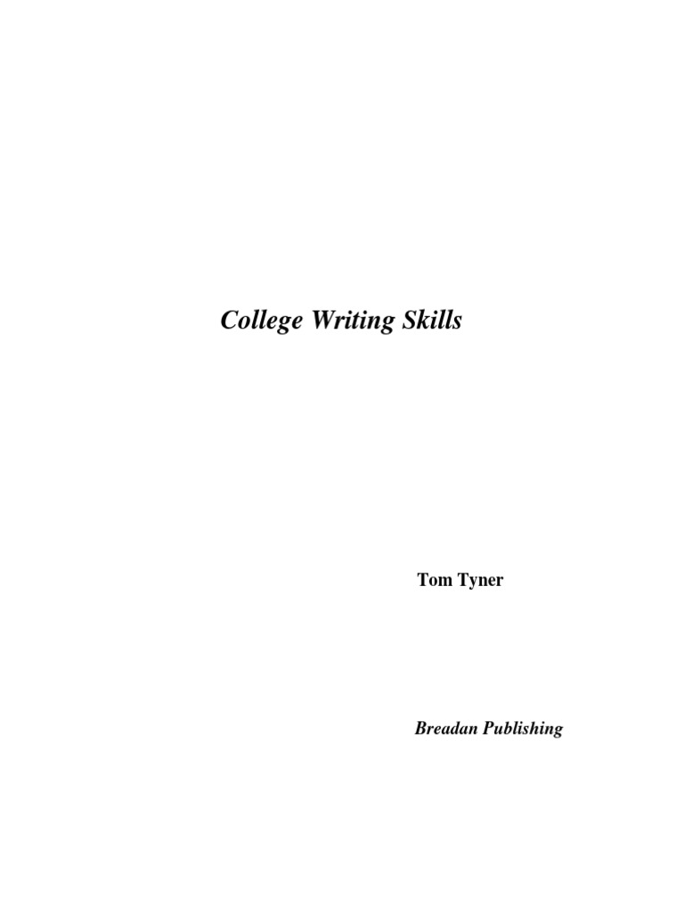 College Writing Skills Final PDF | PDF