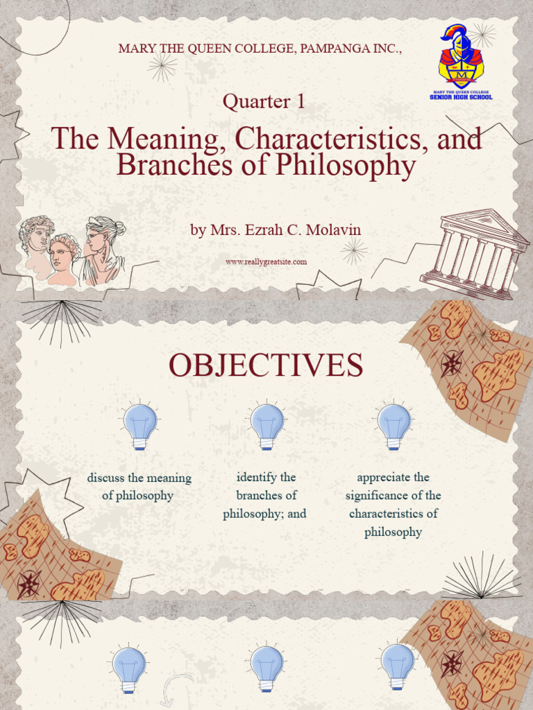 1 - The Meaning, Characteristics, and Branches of Philosophy | PDF | Knowledge | Empirical Evidence