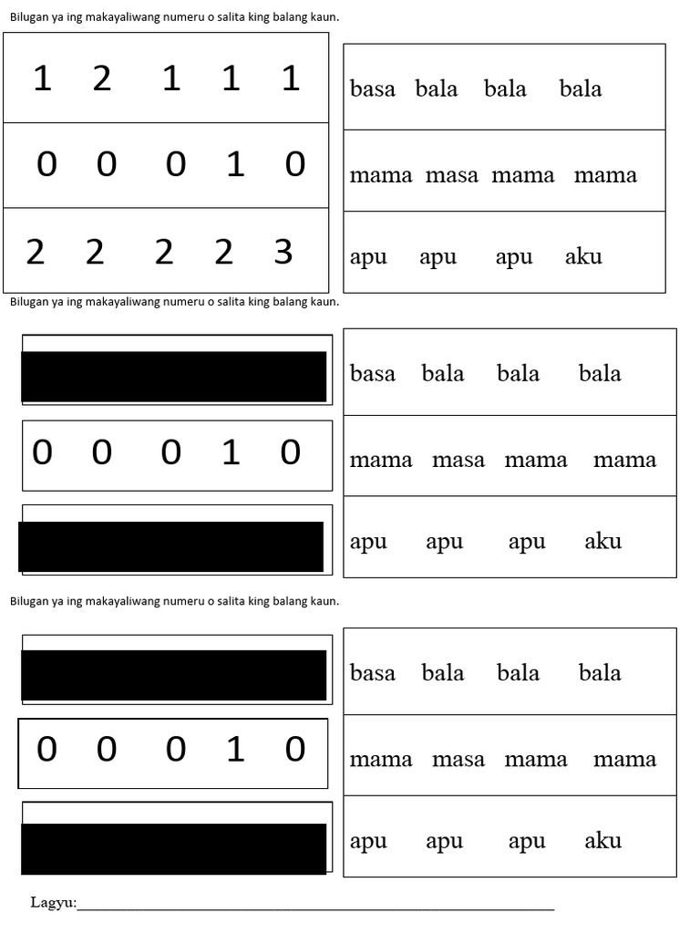 Alin Ang Naiiba Sa Pangkat, Bilang Isa, Mga Kayang Gawin | PDF