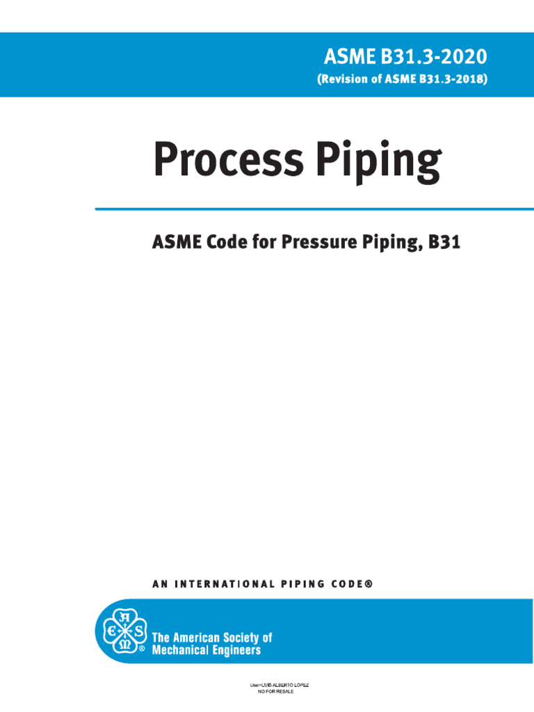 Asme B31.3 2020 | PDF