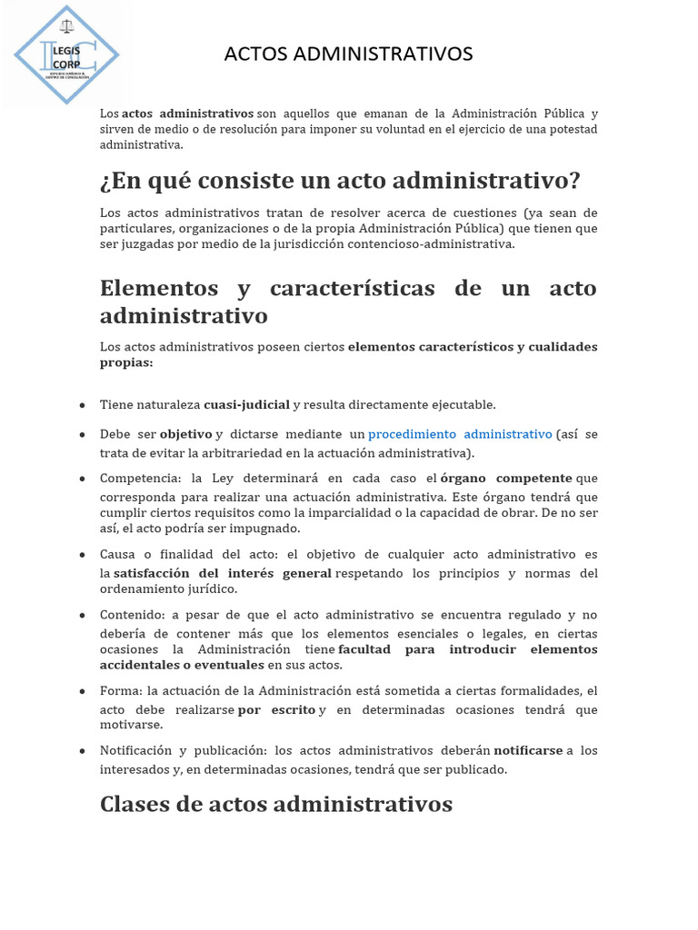 Guía de Actos Administrativos | PDF | Negocios | Derecho
