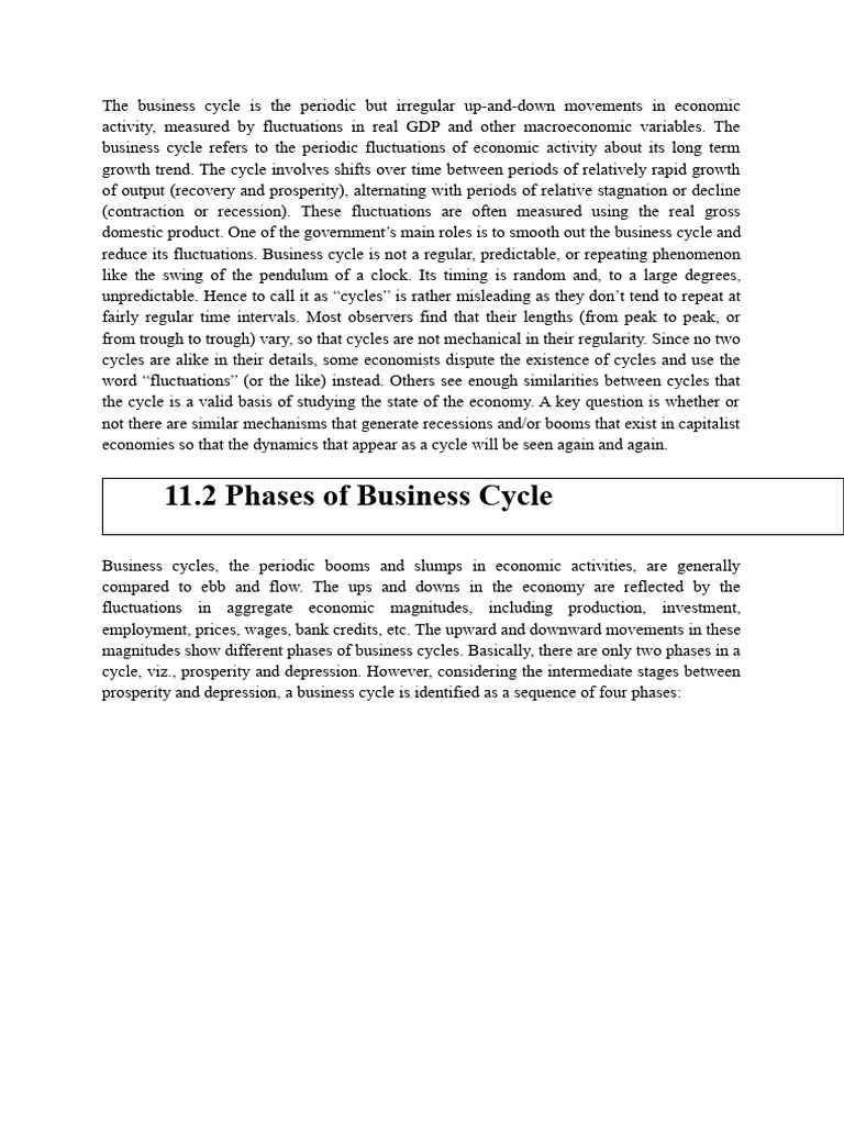 Business Cycle | PDF | Business Cycle | Recession