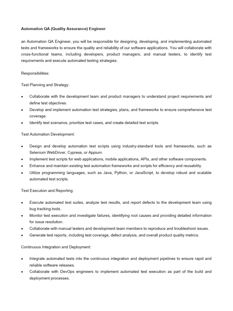 Automation_QA | PDF