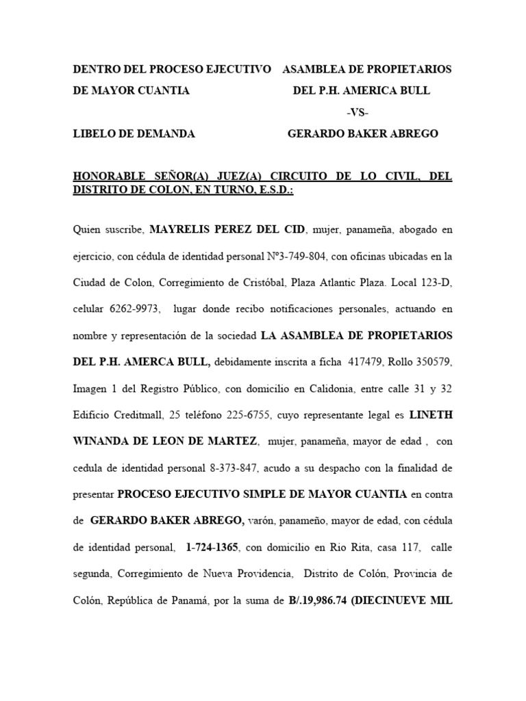 Proceso Ejecutivos | PDF | Panamá | Bancos