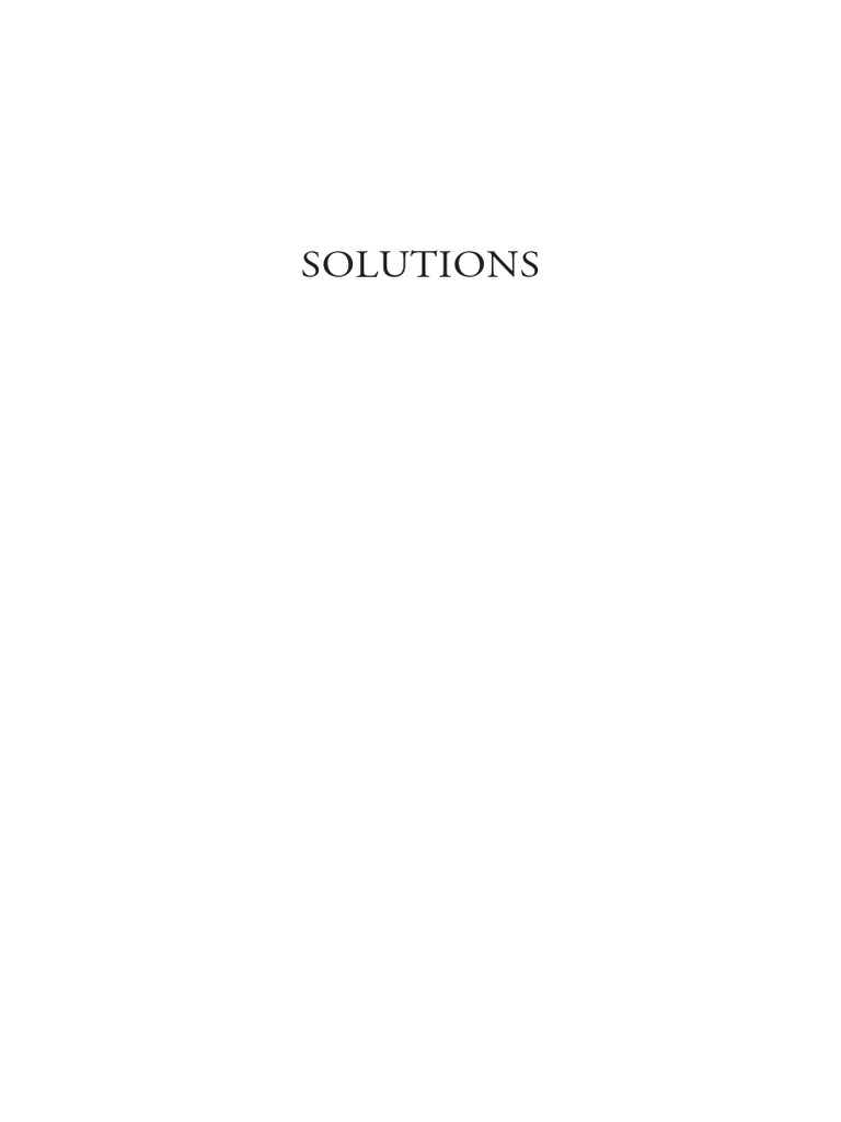 Solutions ch01 | PDF