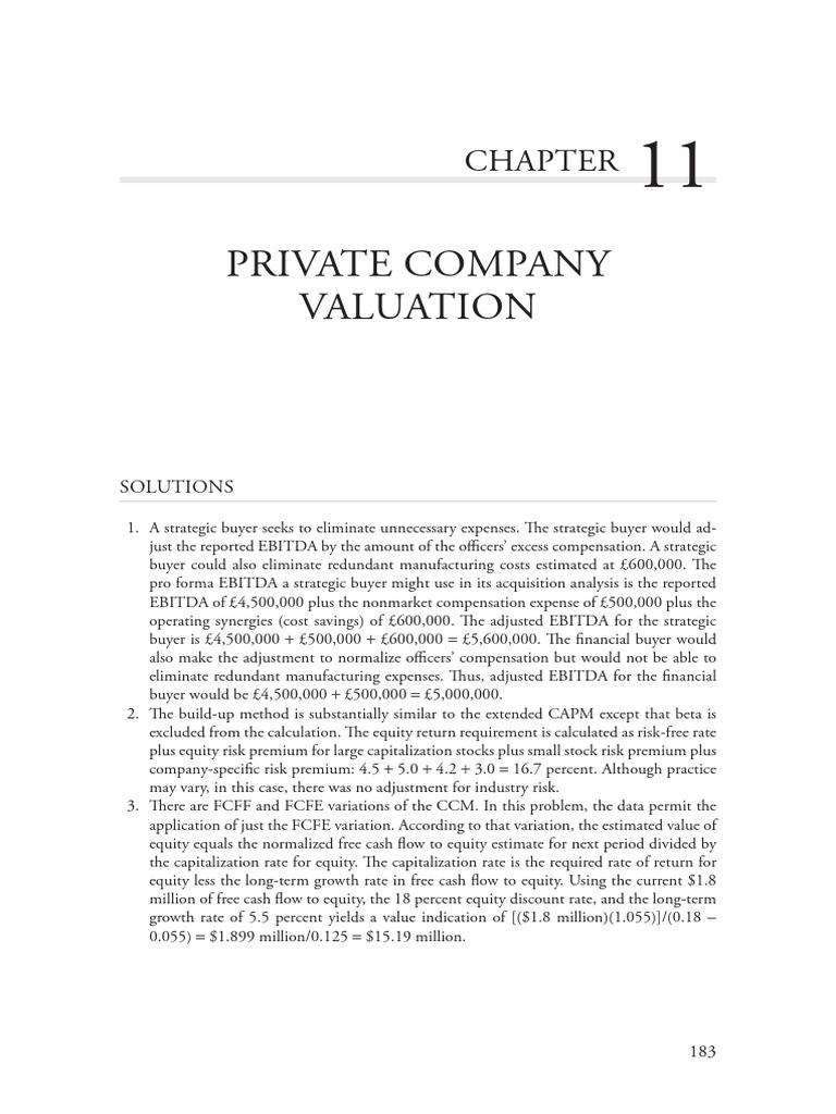 Solutions Ch11 | PDF