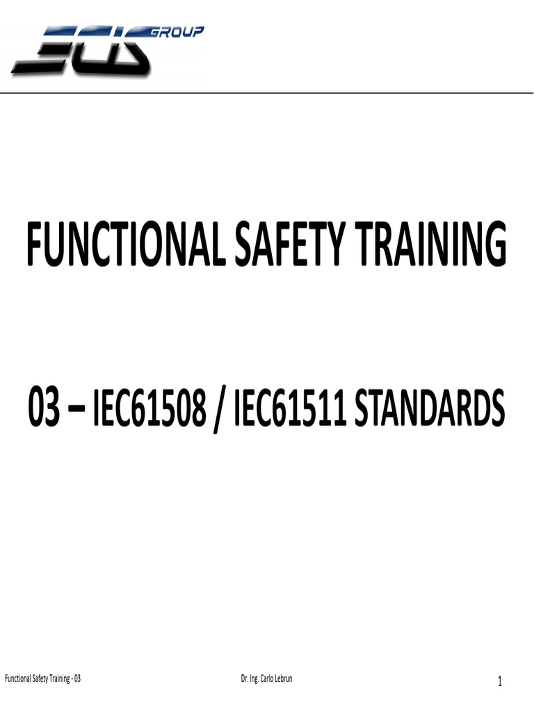 Functional Safety Standards Overview | PDF | Systems Engineering | Safety