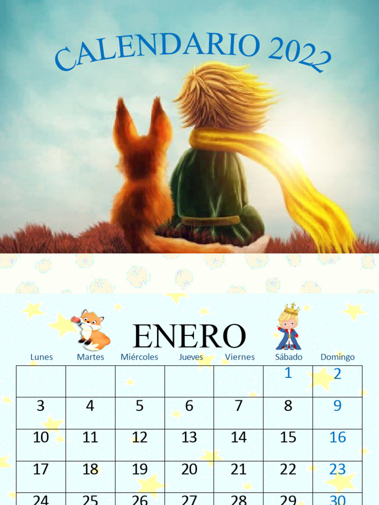 Calendario Principito Mio | PDF