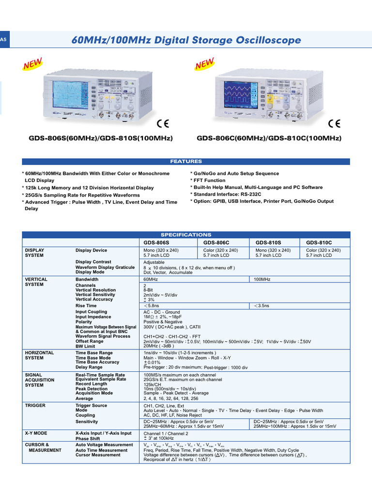 Osciloscopio Digital | PDF | Computing | Electricity