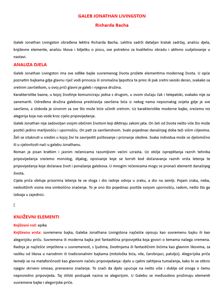 Galeb Jonathan Livingston | PDF