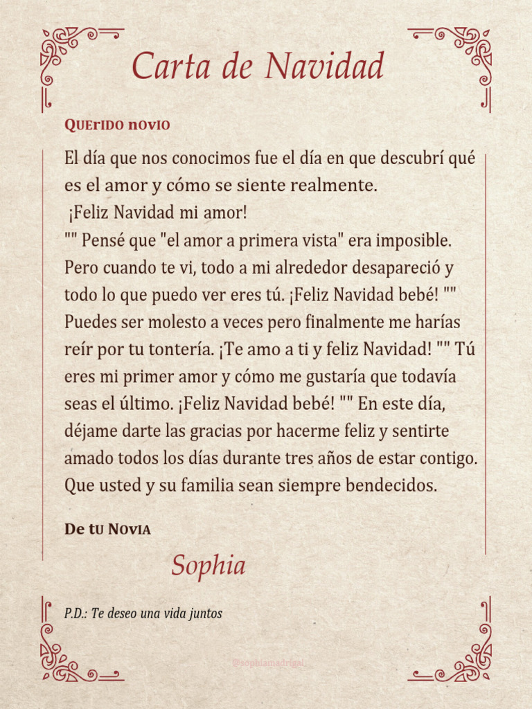 Carta de Navidad ? | PDF