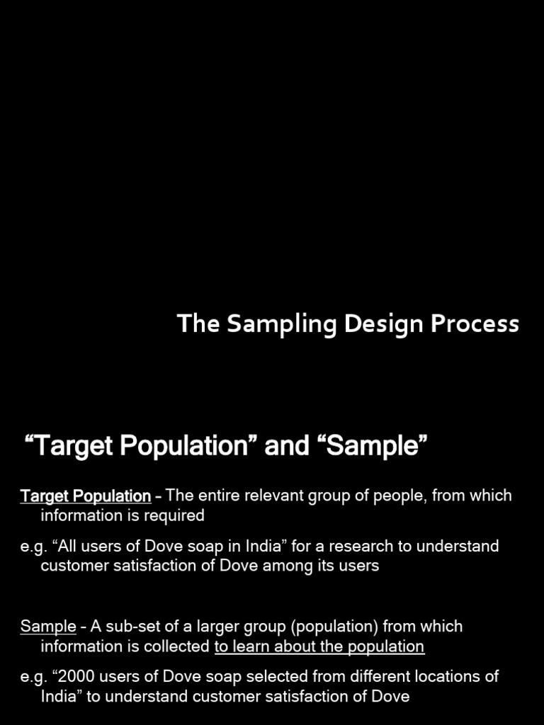6 Sampling Design - MR-5 | PDF | Sampling (Statistics) | Marketing