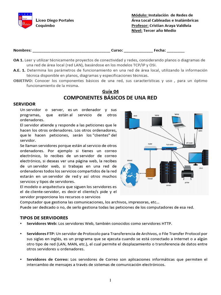 3ATP - M1 - GUIA 04 COMPONENTES DE UNA RED DE INFORMATICA .PDF - Lista ...