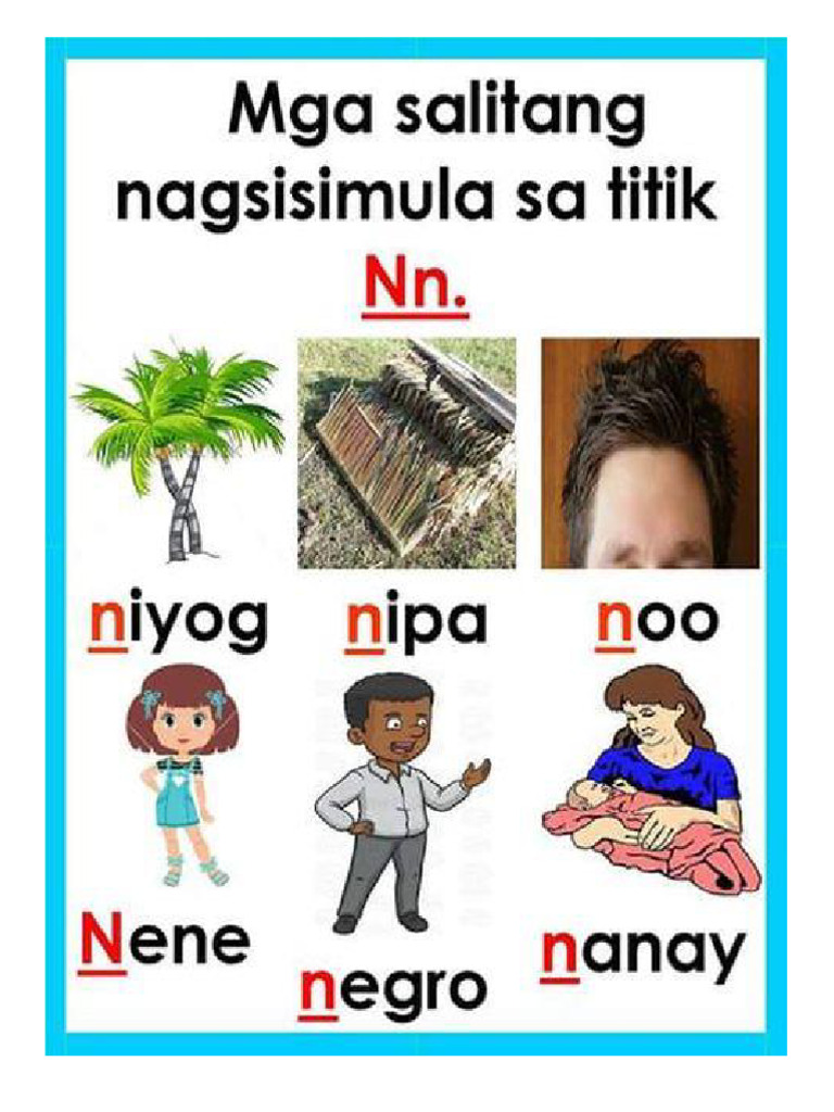 Lesson Filipino Letter N | PDF