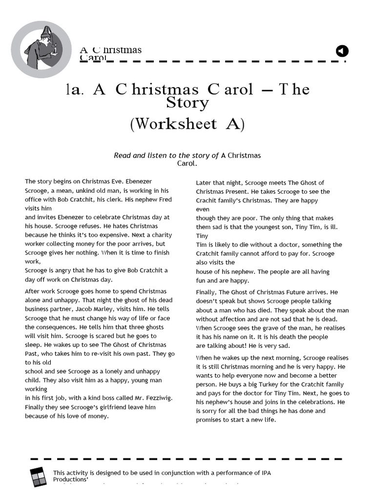 Christmas Carol Reading Comp. | PDF | Ebenezer Scrooge | A Christmas Carol