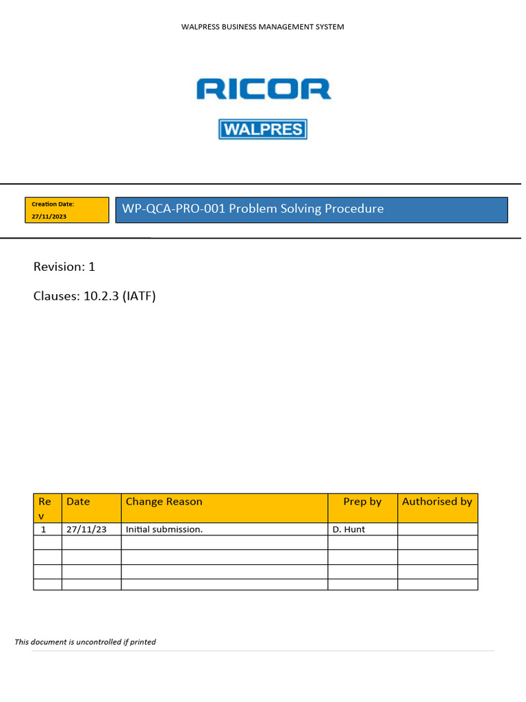 Quality Assurance Problem Solving | PDF | Business