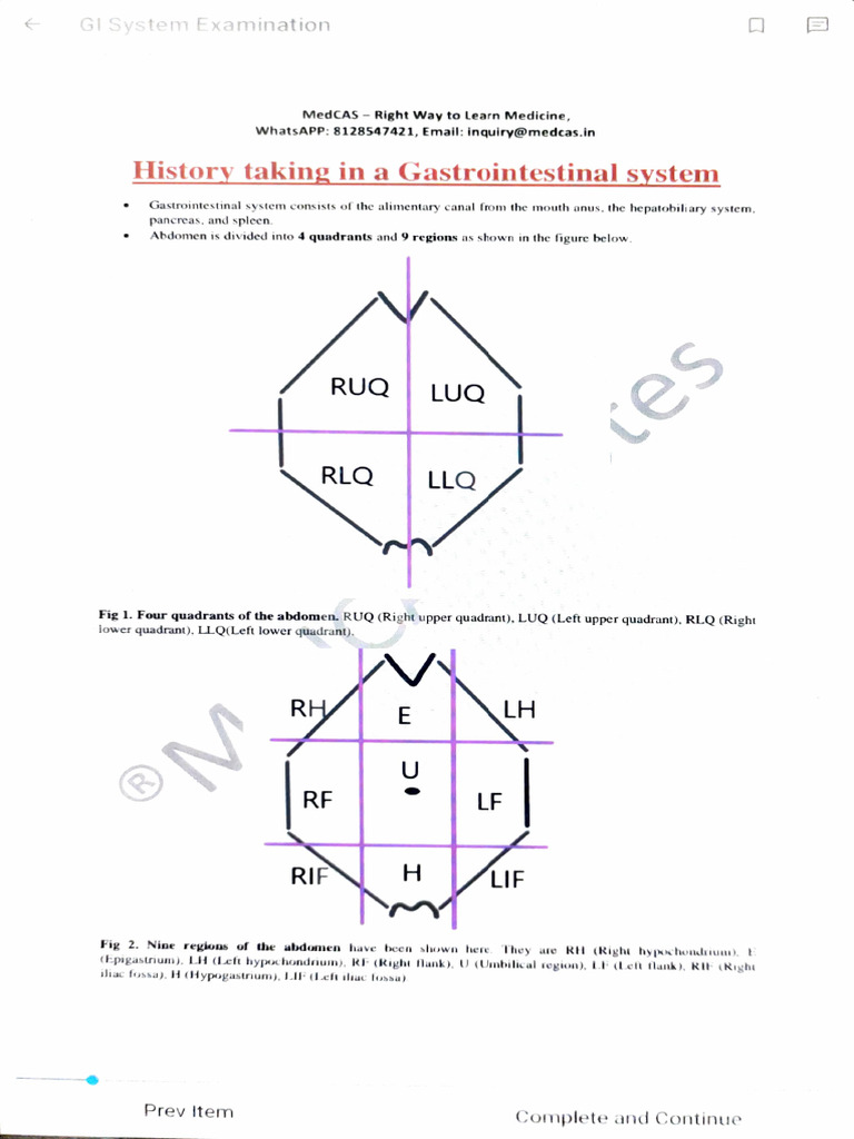 GIT Examination | PDF