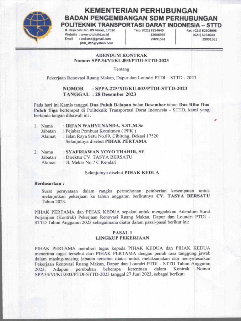 Add - CV. Tasya Bersatu | PDF