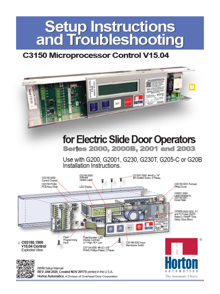 H310 Setup Manual for Horton Operators | PDF | Computing | Computer Science