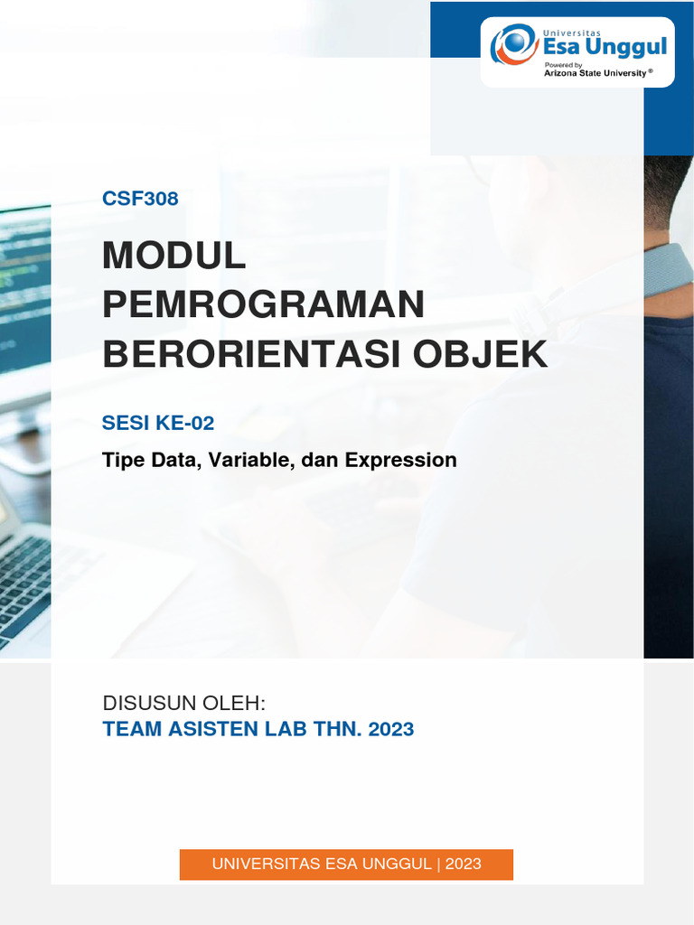Modul Praktikum PBO - 02. Data Type, Variable, Expression, and ...