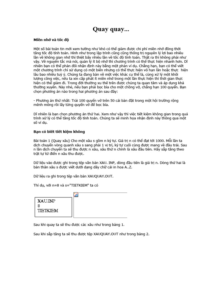 Bai 6 - Quay Quay | PDF