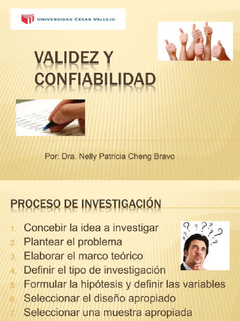 Validez y Confiabilidad | PDF