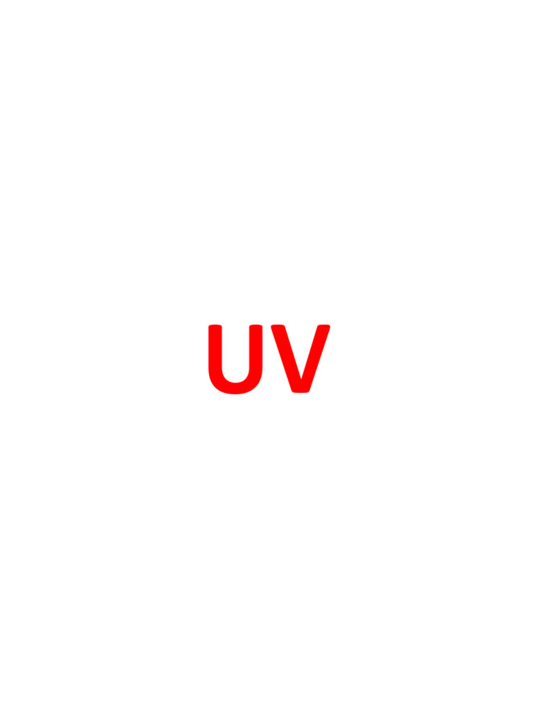 UV | PDF | Ultraviolet | Radiation
