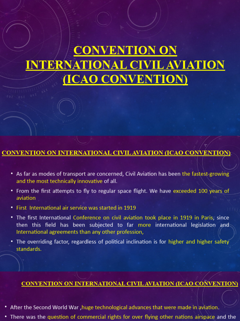 1.international Organisations and Conventions | PDF | Customs | Aviation