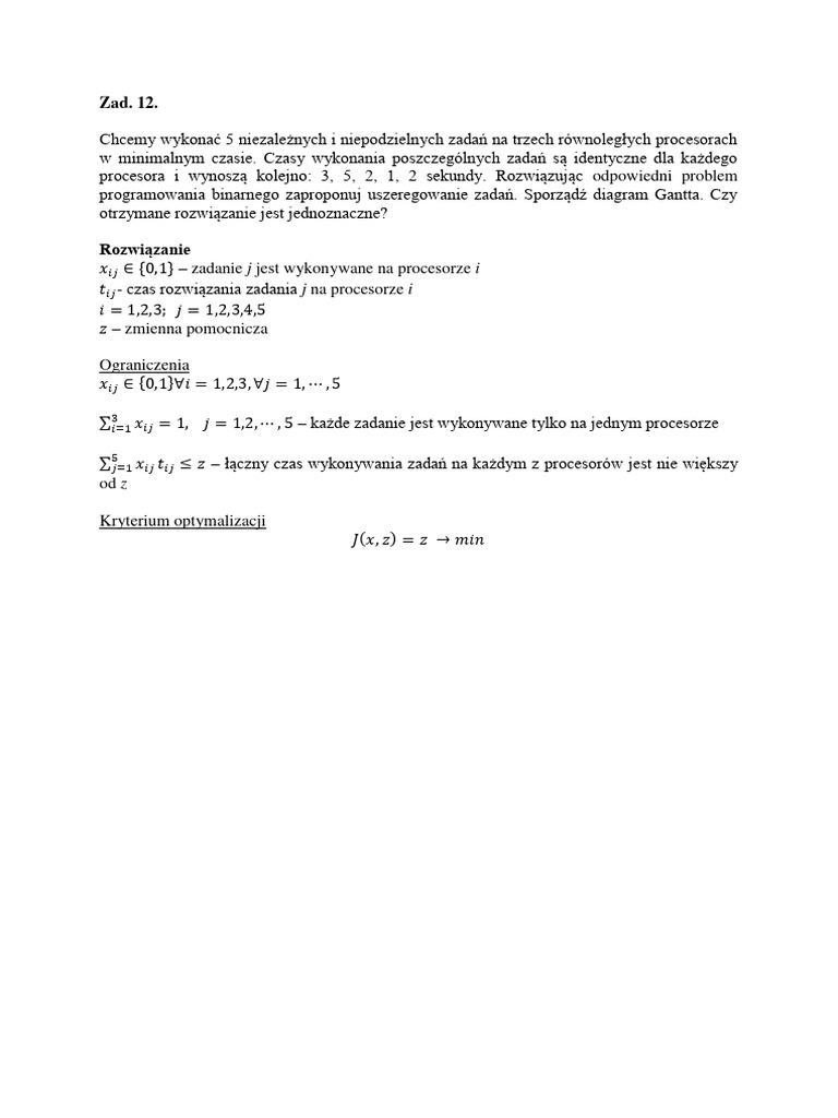 Zad 12 Procesory | PDF