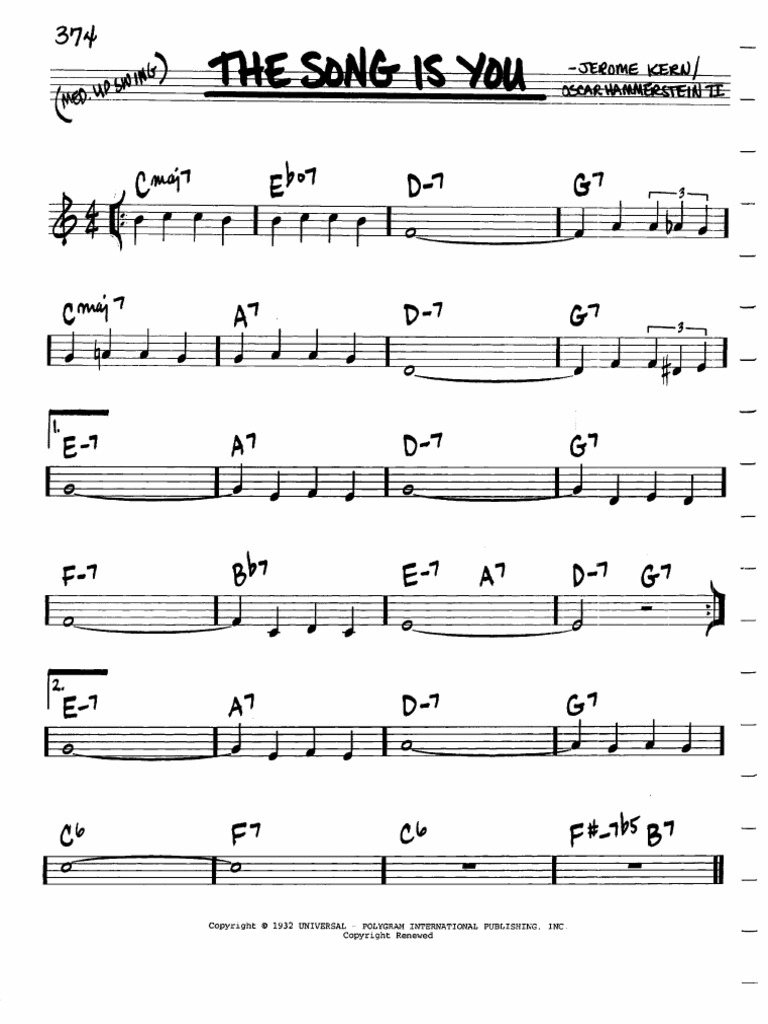 The Song Is You | PDF