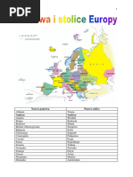 Kraje I Stolice W Azji | PDF