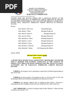 Resolution Requesting Monoblock Chairs | PDF | Government