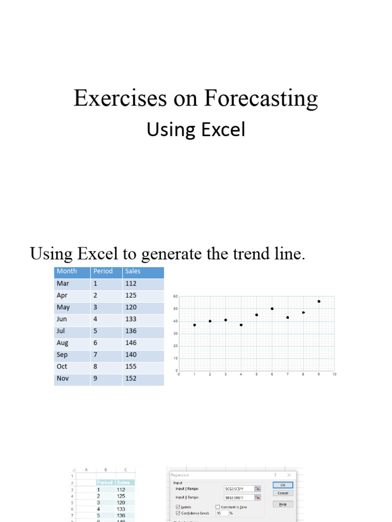 Exercises On Forecasting Using Excel | PDF | Errors And Residuals ... Exercises On Forecasting Using Excel | PDF | Errors And Residuals ...