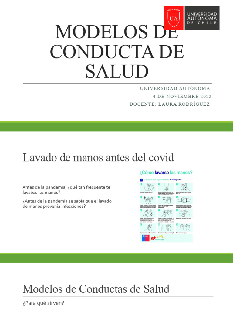 Modelos de Conducta de Salud | PDF