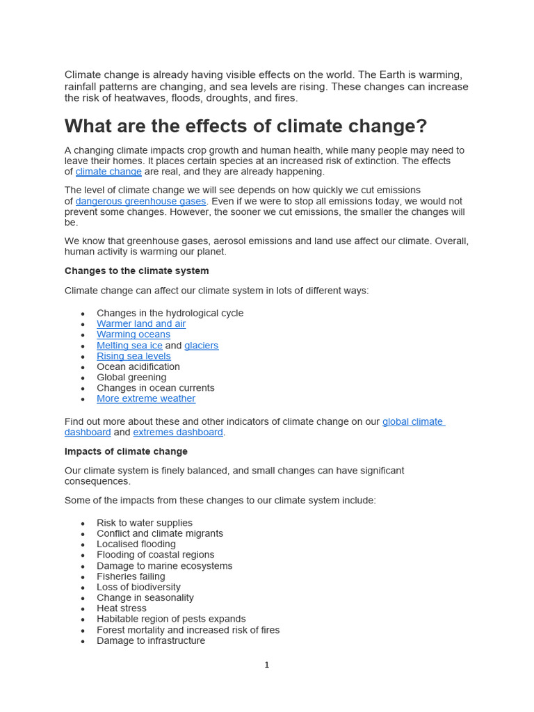 Saad Climate Change Project | PDF | Climate Change | Heat Wave