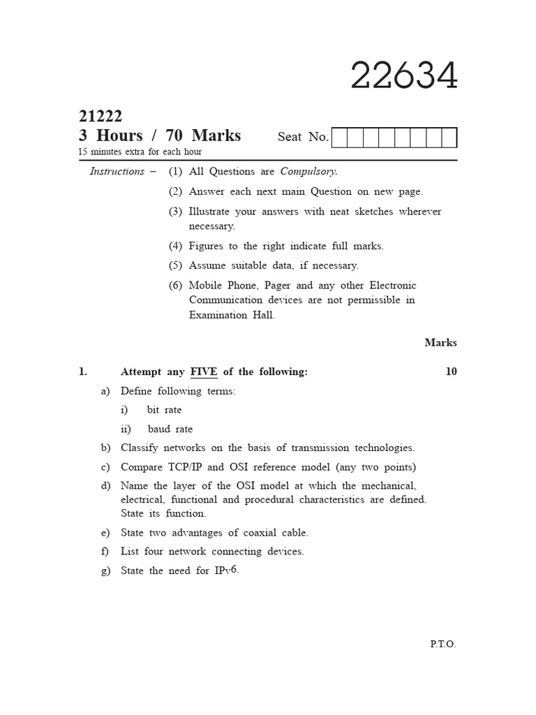 22634 2022 Summer Question Paper[Msbte Study Resources] | PDF
