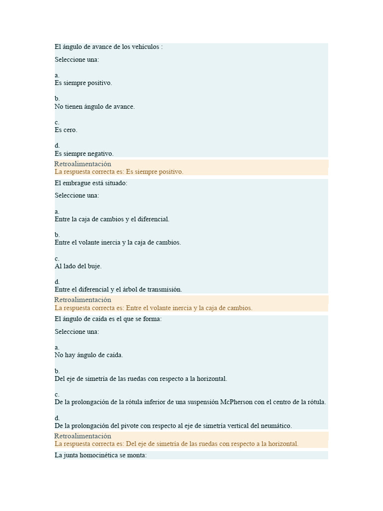 El Ángulo de Avance de Los Vehículos | PDF | Embrague | Eje