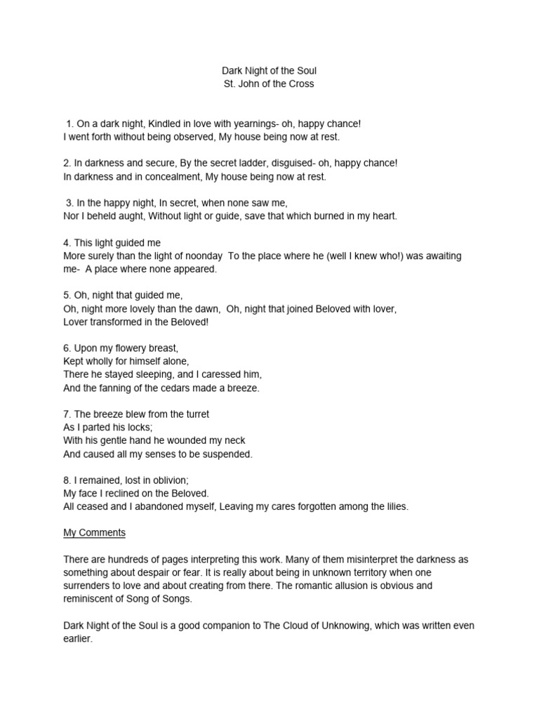 Dark Night of The Soul | PDF | Mystery, Thriller & Crime Fiction