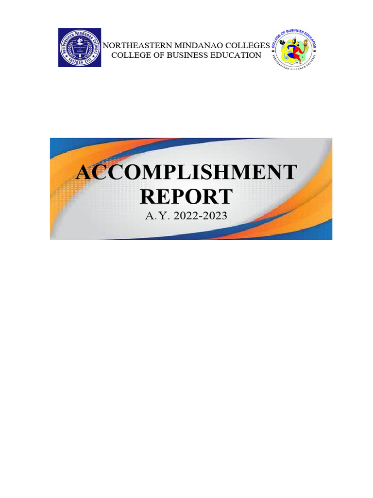 Accomplishment Reports - 2 | PDF