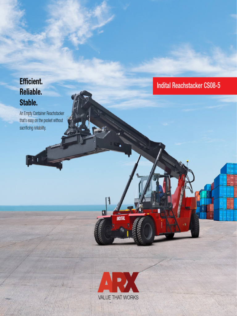 Efficient. Reliable. Stable.: Indital Reachstacker CS08-5 | PDF